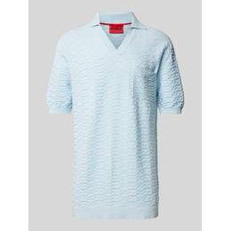 Hugo Regular Fit Poloshirt mit Strukturmuster Modell 'Spato'