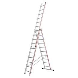 Hymer Stufenmehrzweckleiter; dreiteilig; Stufenzahl 3x10