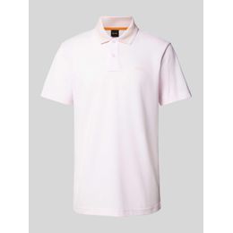 BOSS Orange Slim Fit Poloshirt mit Label-Print