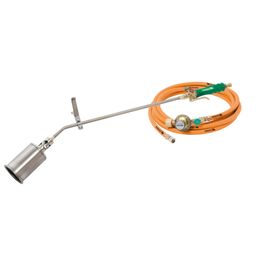 PERKEO TITAN BULLFIRE V80 Brenner-Aufschwei&szlig;brenner-Set: 5m-Schlauch; 80mm-Kopf-Flam; 0-4bar regelbar + SBS; G3/8"LH-Anschluss