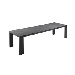 solpuri Elements Dining Tisch Aluminium (1-tlg.Tischplatte oder 2-tlg. Tischplatte) /Anthrazit Keramik/Aluminium