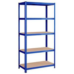 Songmics Schwerlastregal GLR050Q01 blau 100,0 x 50,0 x 200,0 cm