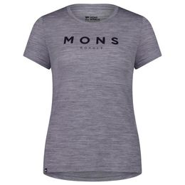 Mons Royale - Women's Icon Merino Air-Con Tee - Merinoshirt Gr XS grau
