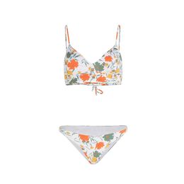 O`Neill O'NEILL Bikini 'Wave Skye' Damen Gr&ouml;&szlig;e L dunkelgr&uuml;n / orange / wei&szlig;