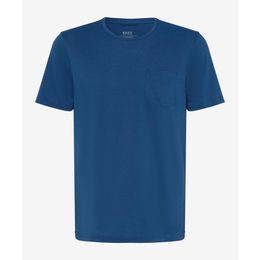 Brax Herren Poloshirt Style PICO, Blau, Gr. L
