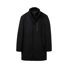 Tom Tailor Herren 2-in-1 Mantel, schwarz, Uni, Gr. XL