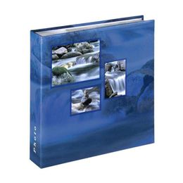Hama Einsteck-Fotoalbum Memo-Album "Singo", für 200 Fotos im Format 10x15 cm, Aqua, Fotoalbum, blau