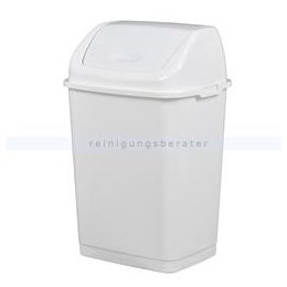 CLAP Rossignol Mülleimer Kunststoff 35 L weiß Polypropylen Abfallbehälter