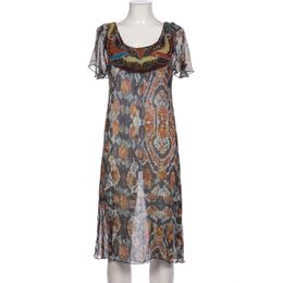 Antik Batik Damen Kleid, grau