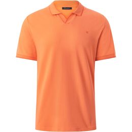 Maerz Muenchen Poloshirt, Baumwolle, Logo-Stickerei, für Herren, orange, 52