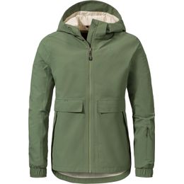 Schöffel Outleisure Funktionsjacke, wasserdicht, winddicht, für Damen, grün, 40