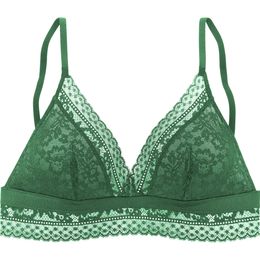 Lascana Viola Bralette, Spitze, floral, für Damen, grün, 38