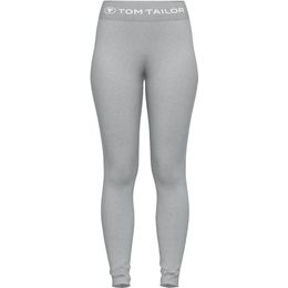 Tom Tailor Manila Schlafanzug-Leggings, Gummibund, für Damen, grau, 40