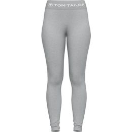 Tom Tailor Manila Schlafanzug-Leggings, Gummibund, für Damen, grau, 42