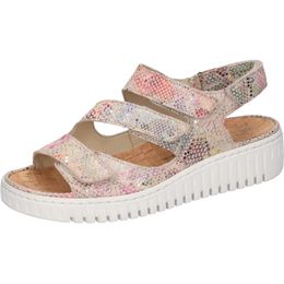 waldläufer® Lugina Sandalen "H-Willow", Veloursleder, Mosaikoptik, für Damen, mehrfarbig, 40.5