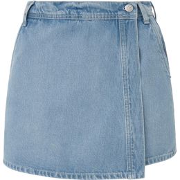 Pepe Jeans Jeans-Skort, Knopfverschluss, für Damen, blau, 26