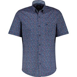 Lerros Freizeithemd, Regular Fit, Kurzarm, Button-Down-Kragen, für Herren, blau, XL
