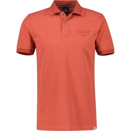 Lerros Poloshirt, Piquéqualität, Stickerei, für Herren, rot, L