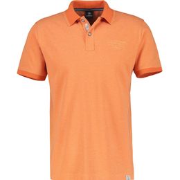 Lerros Poloshirt, Piquéqualität, Stickerei, für Herren, orange, XXL
