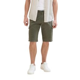 Tom Tailor Cargohose, Regular-Fit, aufgesetzte Beintaschen, für Herren, grün, 33