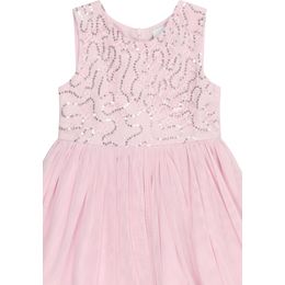 Manguun Blusenkleid, Pailletten, knielang, für Kinder, rosa, 128