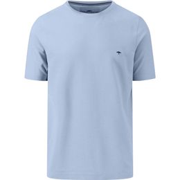 Fynch-Hatton® T-Shirt, Baumwolle, Rundhals, für Herren, blau, XXL