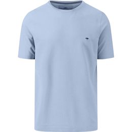 Fynch-Hatton® T-Shirt, Baumwolle, Rundhals, für Herren, blau, XL