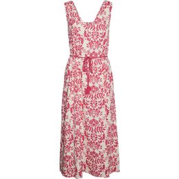 Véro Moda VERO MODA® Sommerkleid, Allover-Print, Taillengürtel, für Damen, rot, L