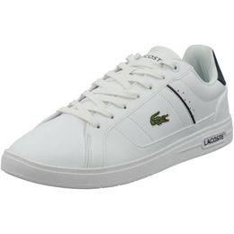 Lacoste Sneaker, Leder, Logo, für Herren, weiß, 45