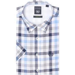 DUNMORE Freizeithemd, Comfort-Fit, Langarm, Button-Down-Kragen, für Herren, blau, XXL