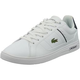 Lacoste Sneaker, Leder, Logo, für Herren, weiß, 43