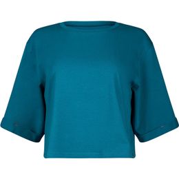 Skiny® Night In T-Shirt, Cropped Fit, für Damen, blau, 40