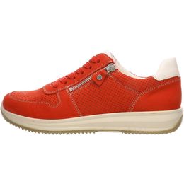 Ara® Sneaker, Reißverschluss, Leder, für Damen, rot, 41