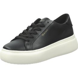 Gant Sneaker, Plateau, Leder, für Damen, schwarz, 39