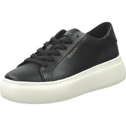 Gant Sneaker, Plateau, Leder, für Damen, schwarz, 36