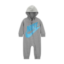 Nike Overall mit durchgehendem Reißverschluss für Babys (0–12 Monate) - Grau