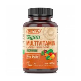 Deva, Multivitamine und Mineralien,vegan, 90 Tabletten (ohne Eisen) [132,67 EUR pro kg]