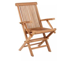 bene living Gartensessel mit Armlehnen Andover Teak