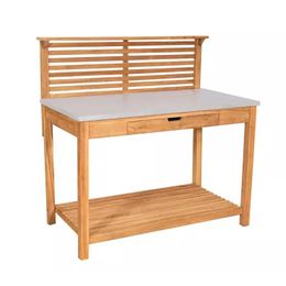 bene living Pflanztisch Hampton Teak mit Schublade