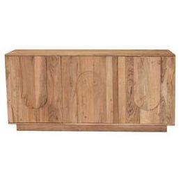 Miliboo Sideboard aus Massivholz mit Relief 3 Türen B160 cm ARK