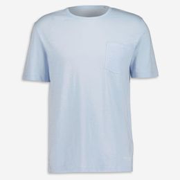 TK Maxx Hellblaues Regular Fit T-Shirt mit Tasche
