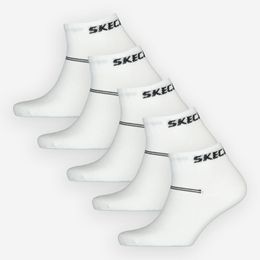 TK Maxx 5er-Pack weiße Socken mit schwarzem Logo