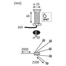 Paulmann Plug & Shine Einbauleuchten Set MicroPen II Outdoor