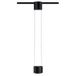 Paulmann URail LED Pendel Aldan schwarz-matt Ø 9,8 cm warmweiß, dimmbar