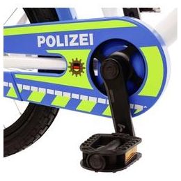 Bachtenkirch Kinderfahrrad Polizei 14 Zoll kristall-weiß/blau/neon