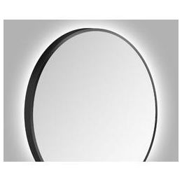 DSK LED Lichtspiegel Silver Barbier Ø80 cm, schwarz
