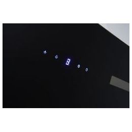 respekta Design-Schräghaube 60 cm schwarz mit Hintergrundbeleuchtung