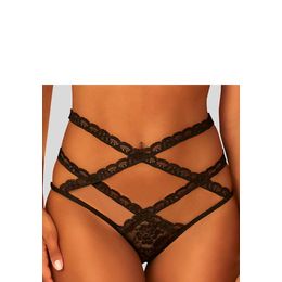 Petite Fleur Gold Taillenslip schwarz Gr. 36/38 für Damen. Figurbetont