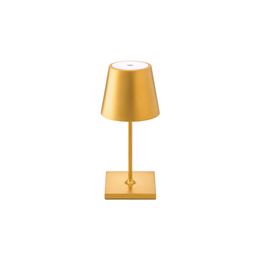 Nuindie mini LED Akku Tischleuchte Außentischleuchte IP54 gold Sigor Tischlampe