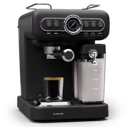 Klarstein Espressionata Evo Espressomaschine 1350W 19 Bar 1,2L 2 Tassen Schwarz